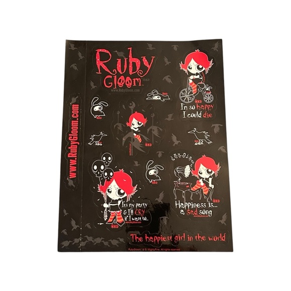 Vintage | Design | Sale Vintage Y2k Ruby Gloom Stickers Mighty Fine Hot ...